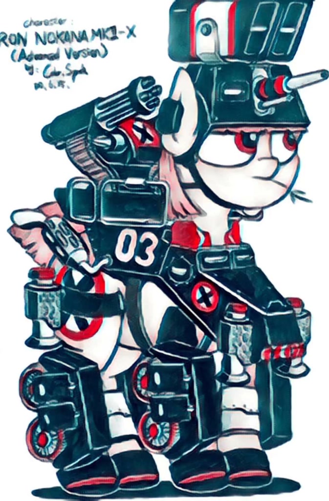 #2998749 - safe, artist:cdrspark, oc, oc only, oc:iron nokana mkii-x ...