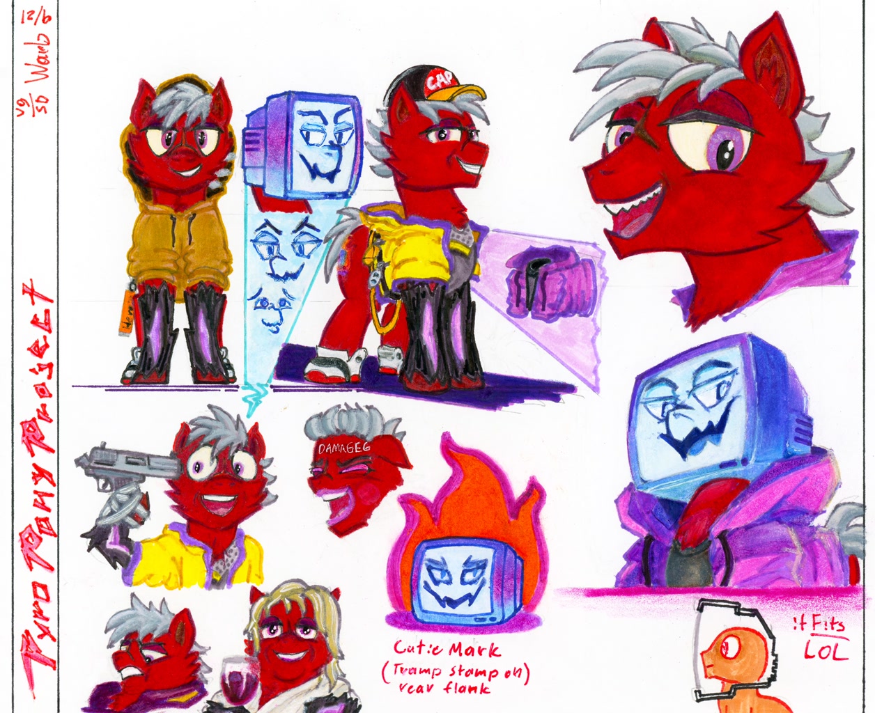 #3004934 - safe, artist:white-eyed vireo, clothes, glass, gun, jacket ...