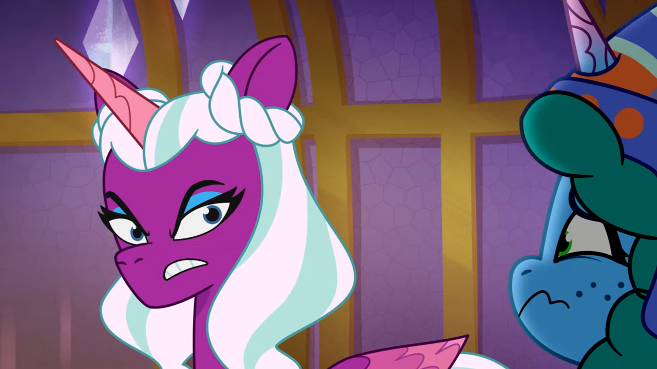 #3004975 - safe, screencap, misty brightdawn, opaline arcana, alicorn, pony, unicorn, g5, my ...