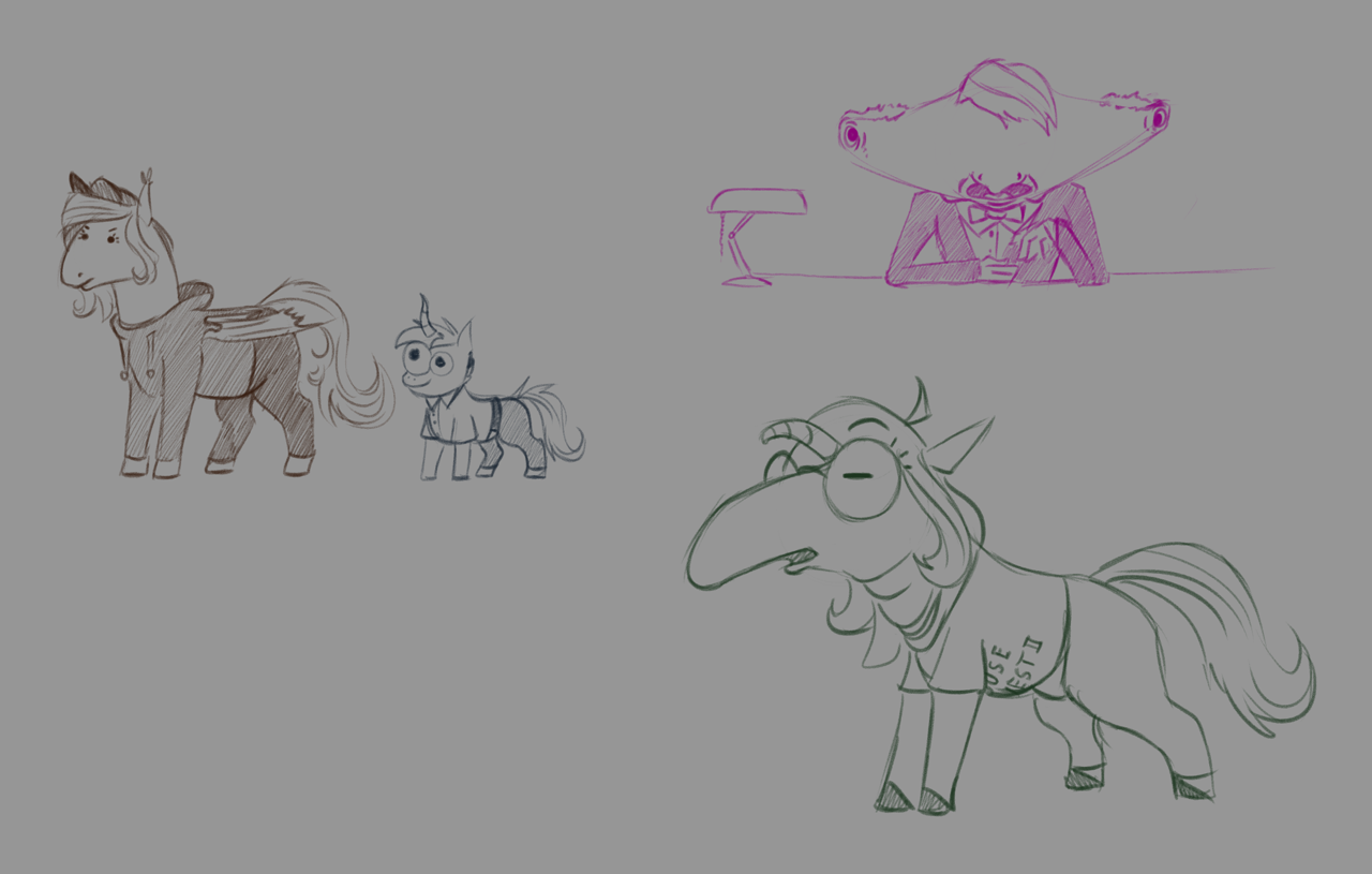 #3006239 - safe, artist:stray prey, oc, oc only, oc:flare, oc:lucent, bat pony, pony, unicorn ...