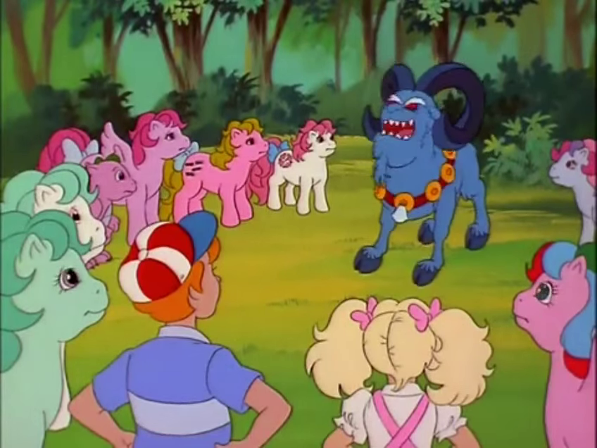 #3006869 - safe, screencap, cupcake (g1), danny williams, grogar (g1), heart throb, masquerade ...