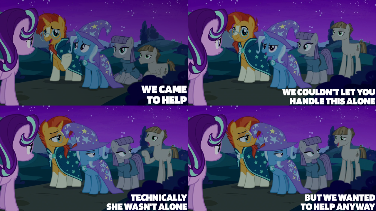 #3008314 - safe, edit, edited screencap, editor:quoterific, screencap, maud pie, mudbriar ...