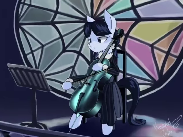 #3008352 - safe, artist:hauntedtuba, earth pony, pony, animated, bow ...