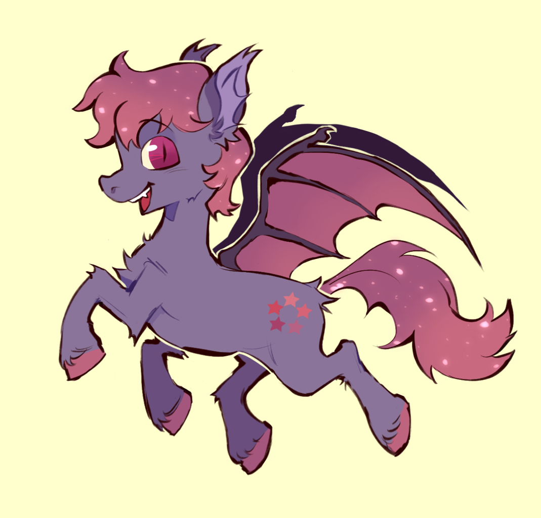 #3008953 - safe, artist:caninecrypt, bat pony, pony, chest fluff ...