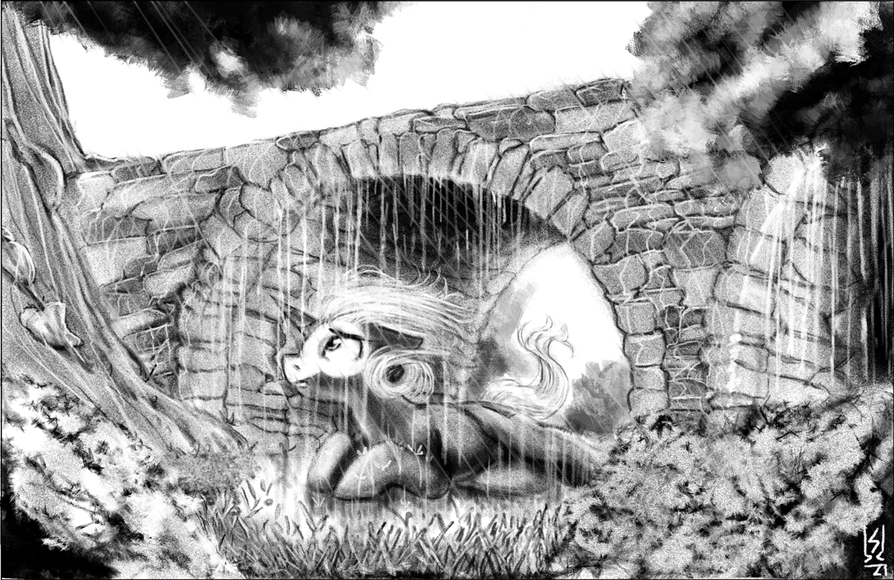 3009300 Safe Artistshouldbedrawing Oc Oc Only Ocsleech Bridge Monochrome Pencil