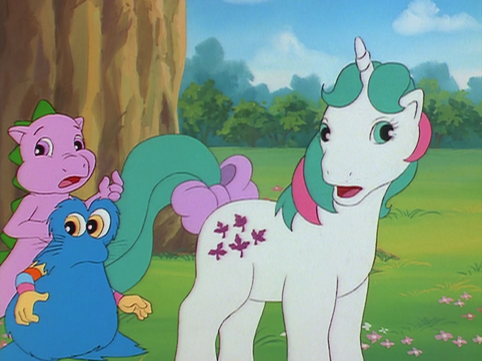 #3009467 - safe, screencap, gusty, hugster, spike (g1), bushwoolie ...