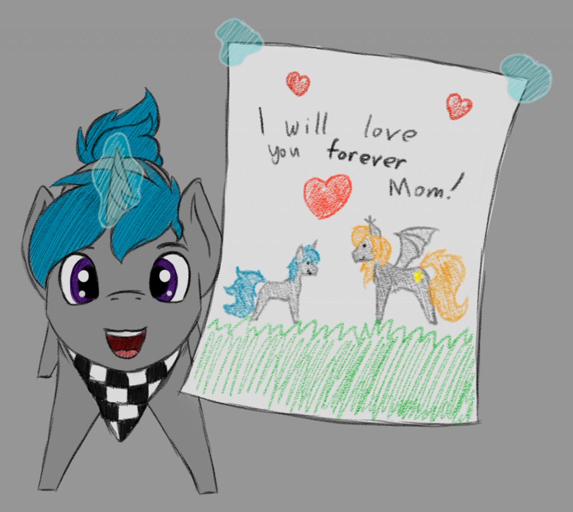 #3009796 - safe, artist:stray prey, oc, oc only, oc:flare, oc:lucent, bat pony, pony, unicorn ...