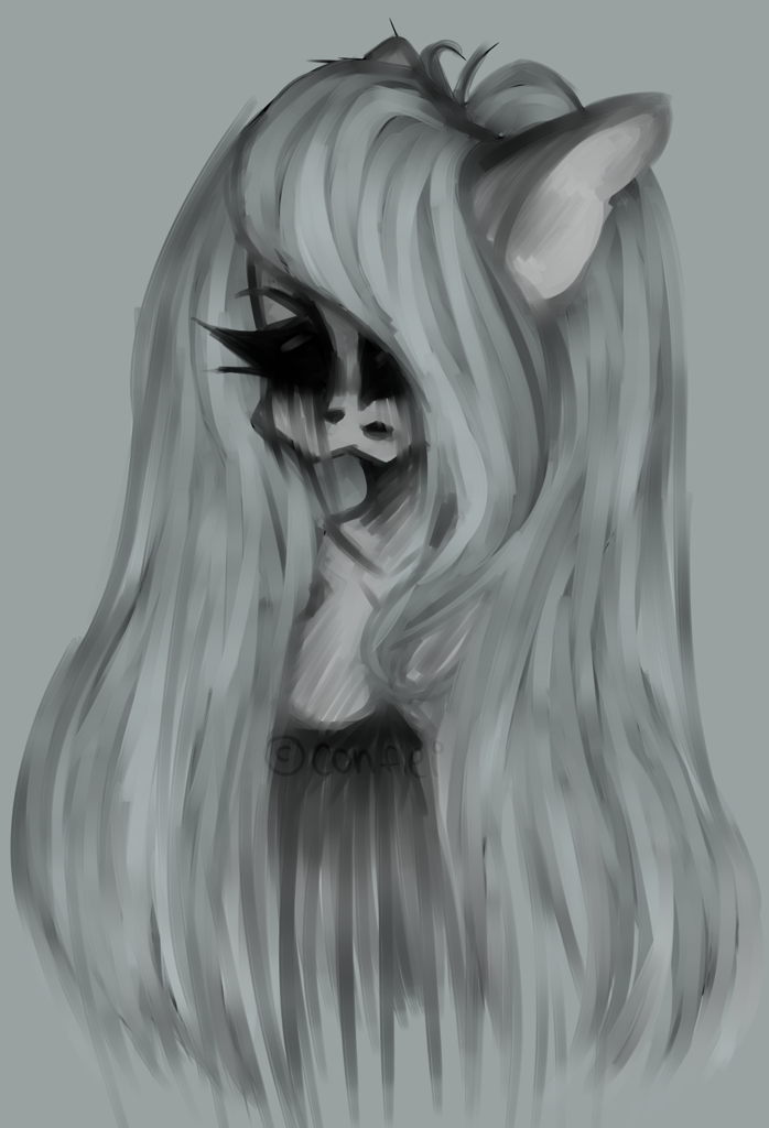 #3010002 - safe, artist:conflei, oc, oc only, earth pony, pony, black ...