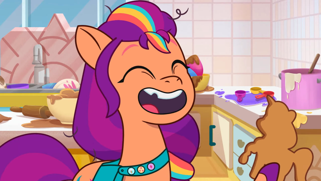 #2999482 - safe, screencap, sunny starscout, earth pony, pony, foal ...