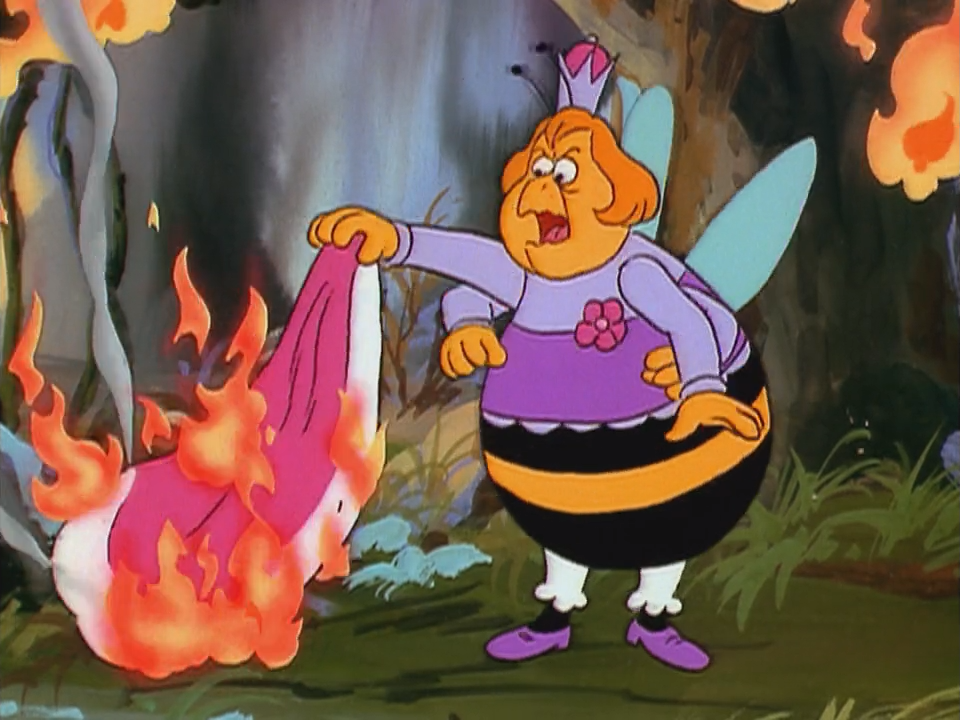 #3010949 - safe, screencap, queen bumble, bee, insect, anthro, g1, my ...