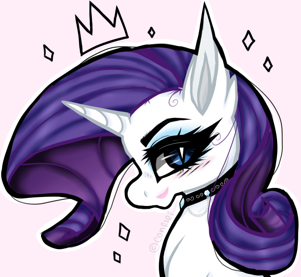 #3011043 - safe, artist:conflei, rarity, pony, unicorn, g4, blushing ...