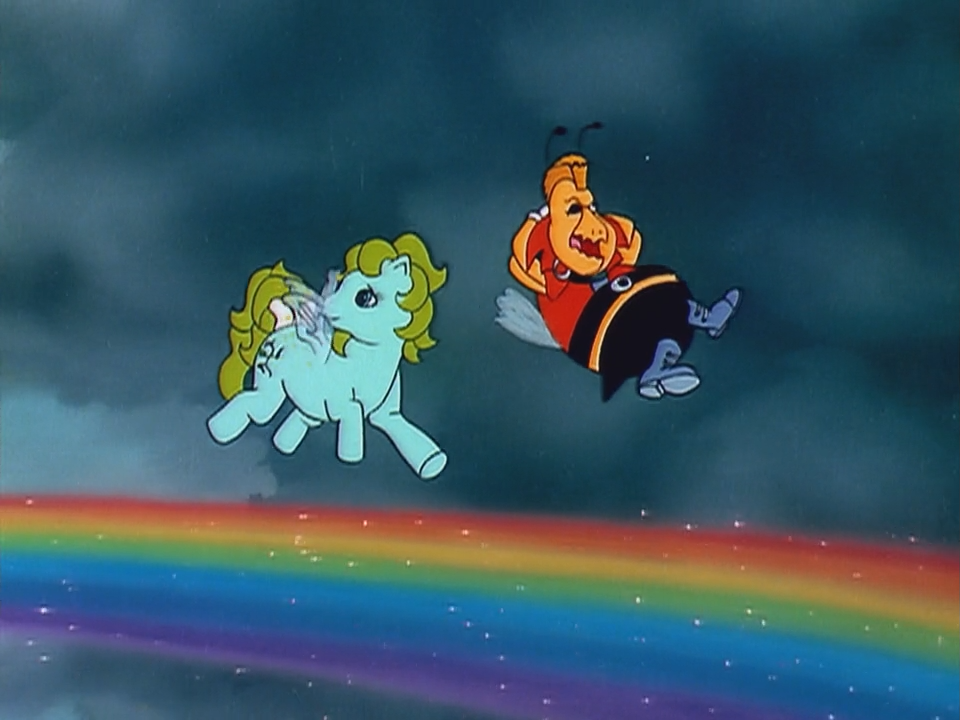 #3011308 - safe, screencap, morning glory, sting (g1), bee, flutter ...