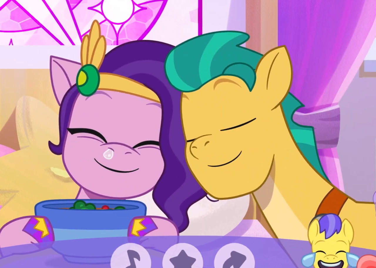 #3011895 - safe, screencap, hitch trailblazer, pipp petals, earth pony ...