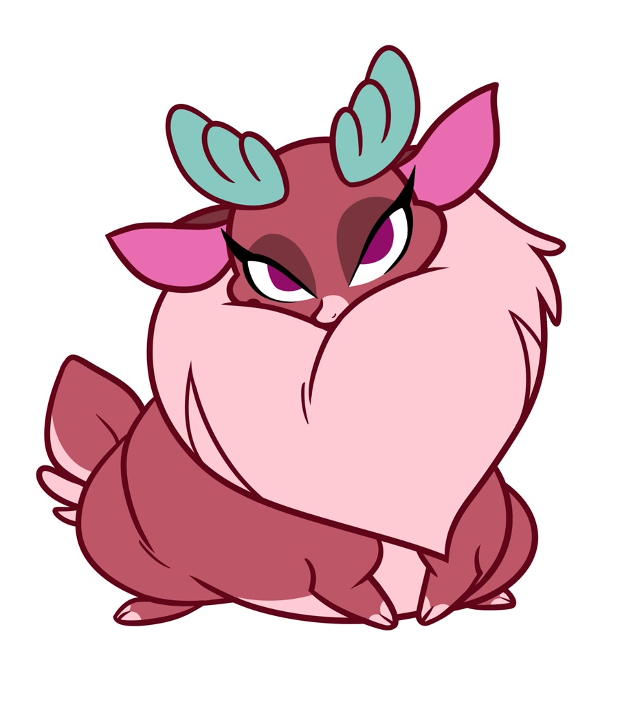 #3011902 - safe, artist:kyrakupetsky, pomfy, deer, reindeer, them's ...