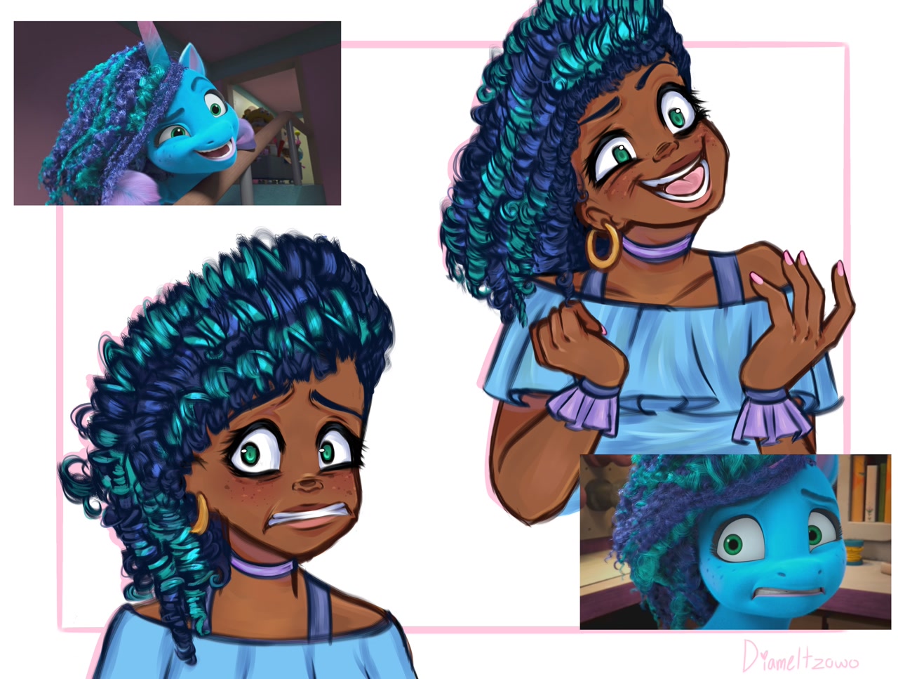 #3012614 - safe, artist:diameltzowo, screencap, misty brightdawn, human ...