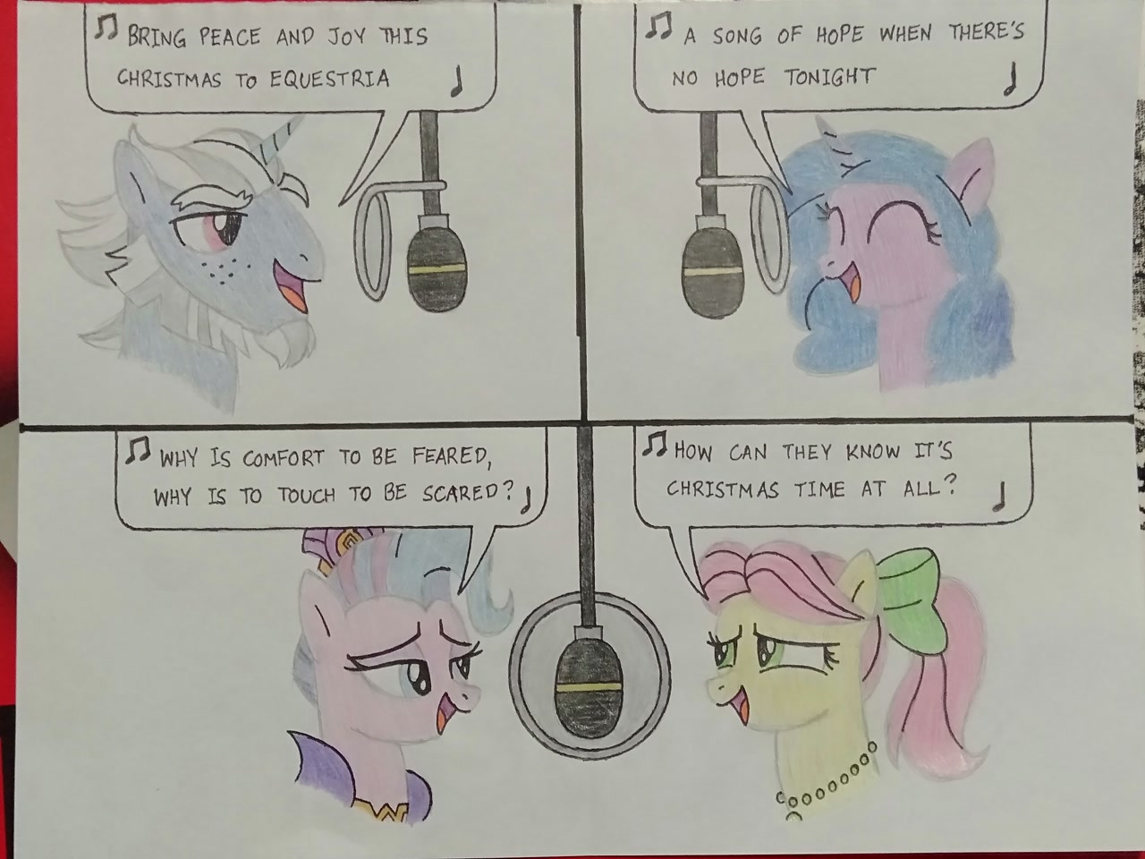 #3013274 - safe, artist:don2602, alphabittle blossomforth, izzy moonbow, posey bloom, queen ...