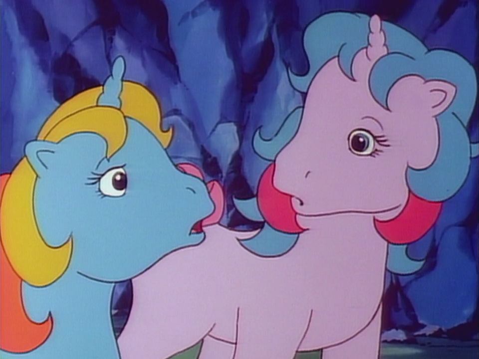 #3013577 - safe, screencap, buttons (g1), ribbon (g1), pony, unicorn ...