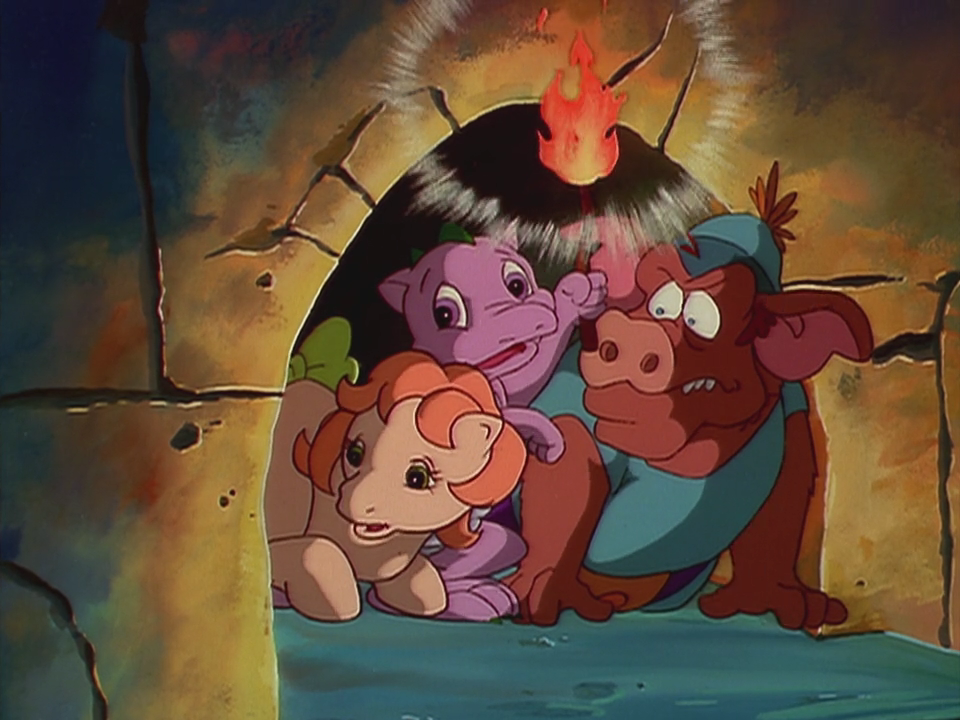 #3014282 - safe, screencap, cherries jubilee, drog, spike (g1), dragon ...