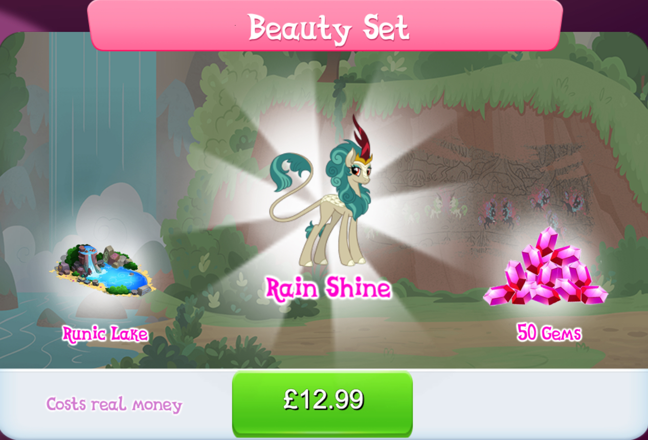 #3015384 - safe, gameloft, rain shine, kirin, my little pony: magic ...