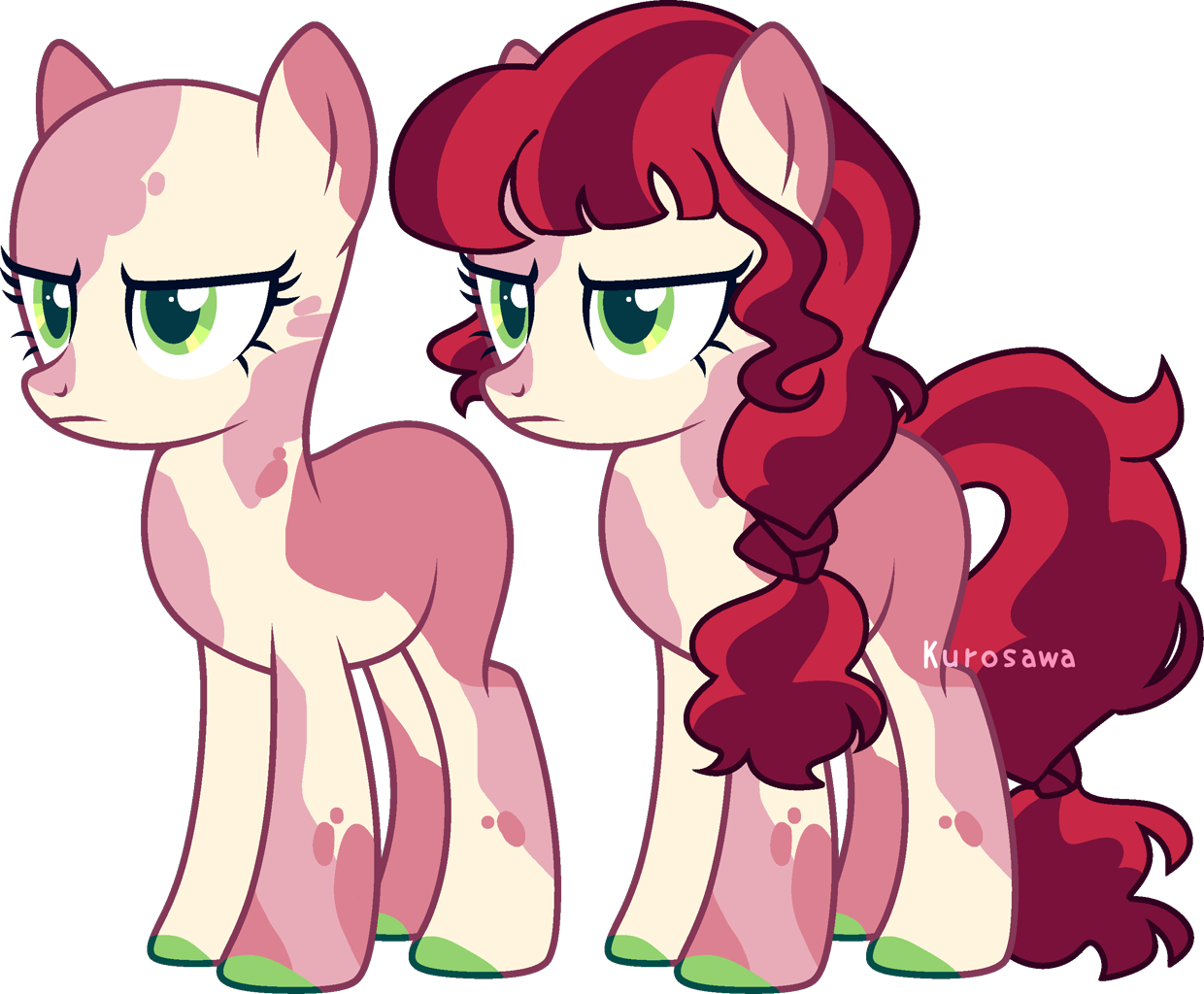 #3015693 - safe, artist:kurosawakuro, oc, earth pony, pony, bald, base ...