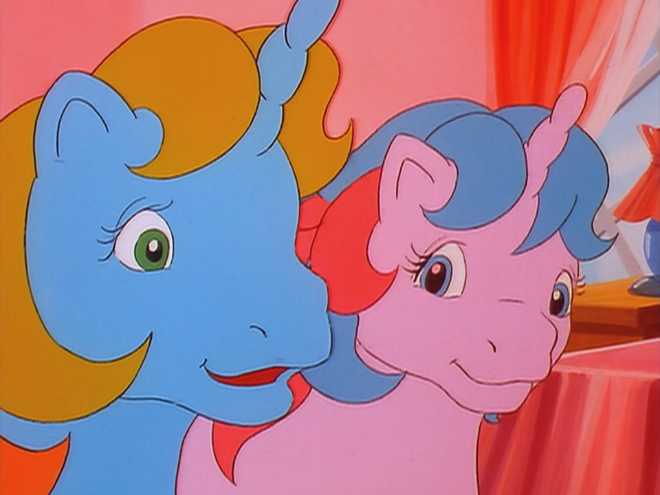 #3016163 - safe, screencap, buttons (g1), ribbon (g1), pony, unicorn ...