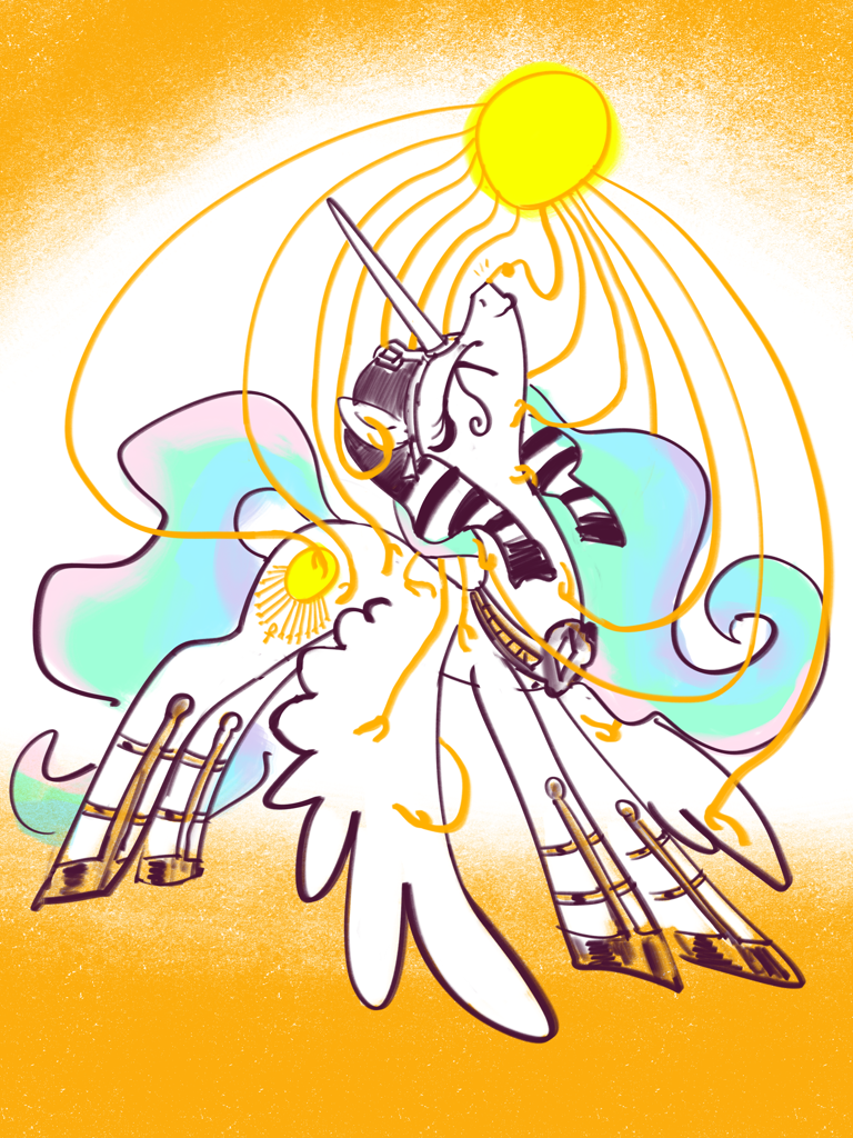 #3016491 - safe, artist:ja0822ck, idw, princess celestia, alicorn, pony, g4, reflections, aten ...