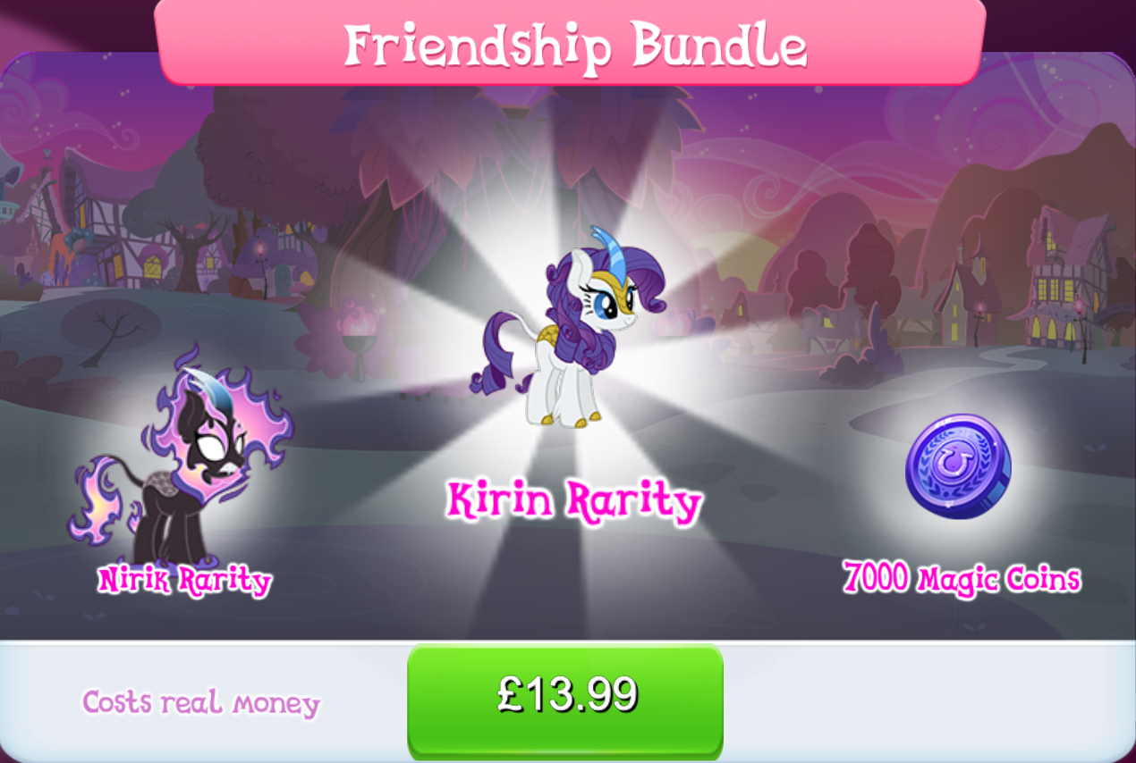 #3016541 - safe, gameloft, rarity, kirin, nirik, my little pony: magic ...