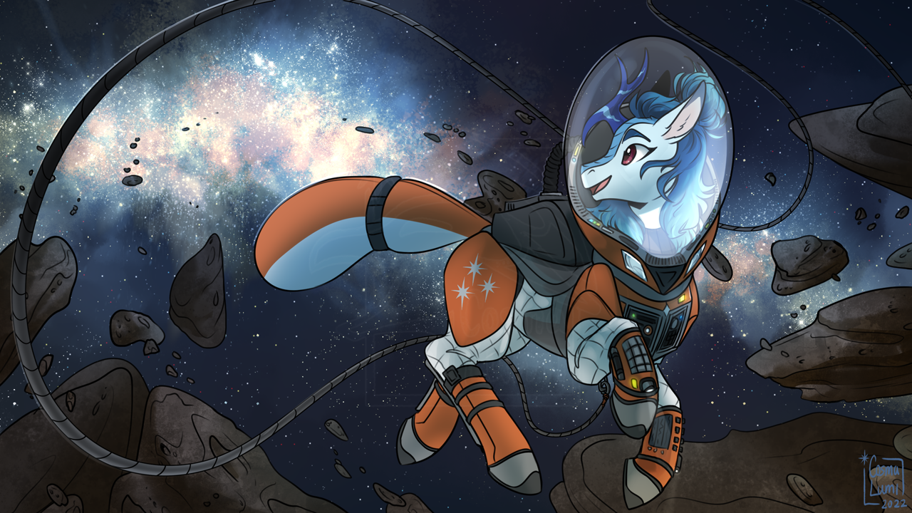 #2999848 - safe, artist:cosmalumi, oc, oc only, kirin, asteroid ...