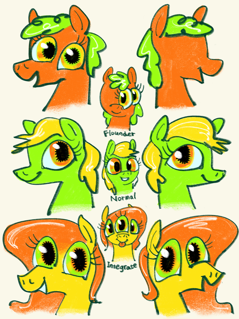 #3017209 - safe, artist:ja0822ck, oc, flounder, pony, high res, how to ...