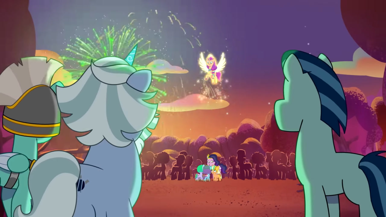 #3017779 - safe, screencap, alphabittle blossomforth, glory (g5), peach fizz, pipp petals, rufus ...