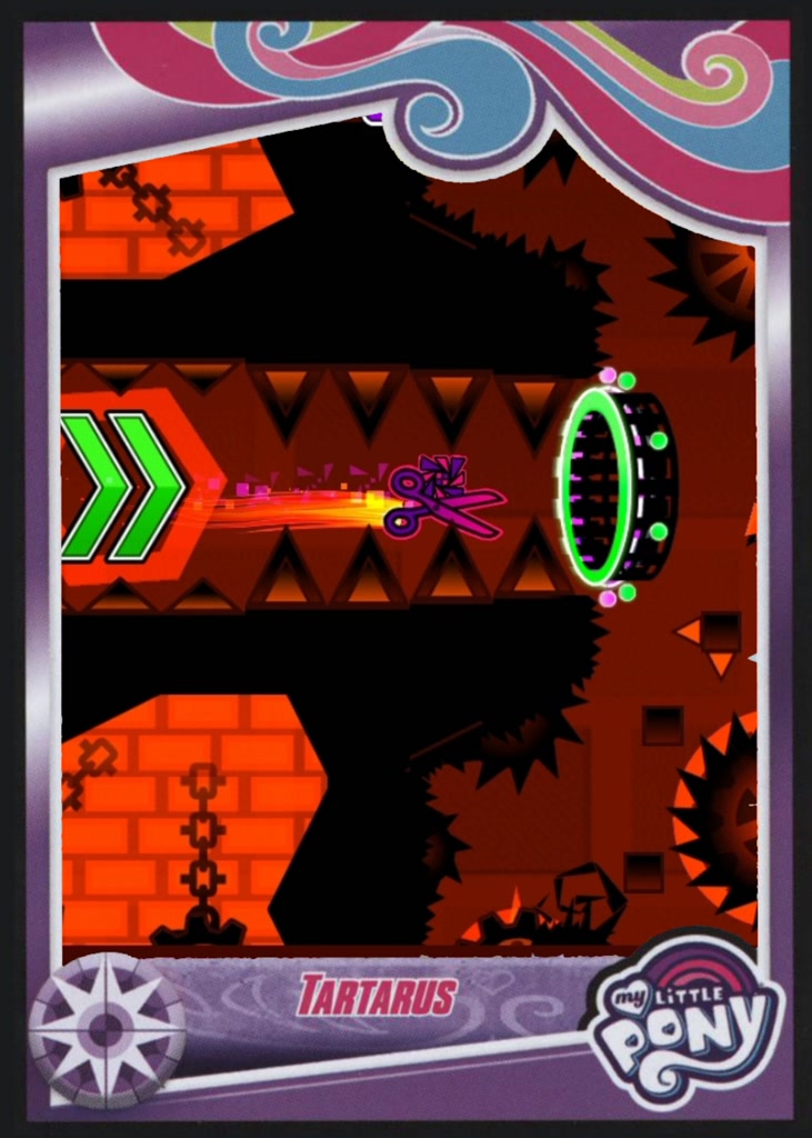 #3000440 - safe, edit, g4, ccg, geometry dash, my little pony logo ...