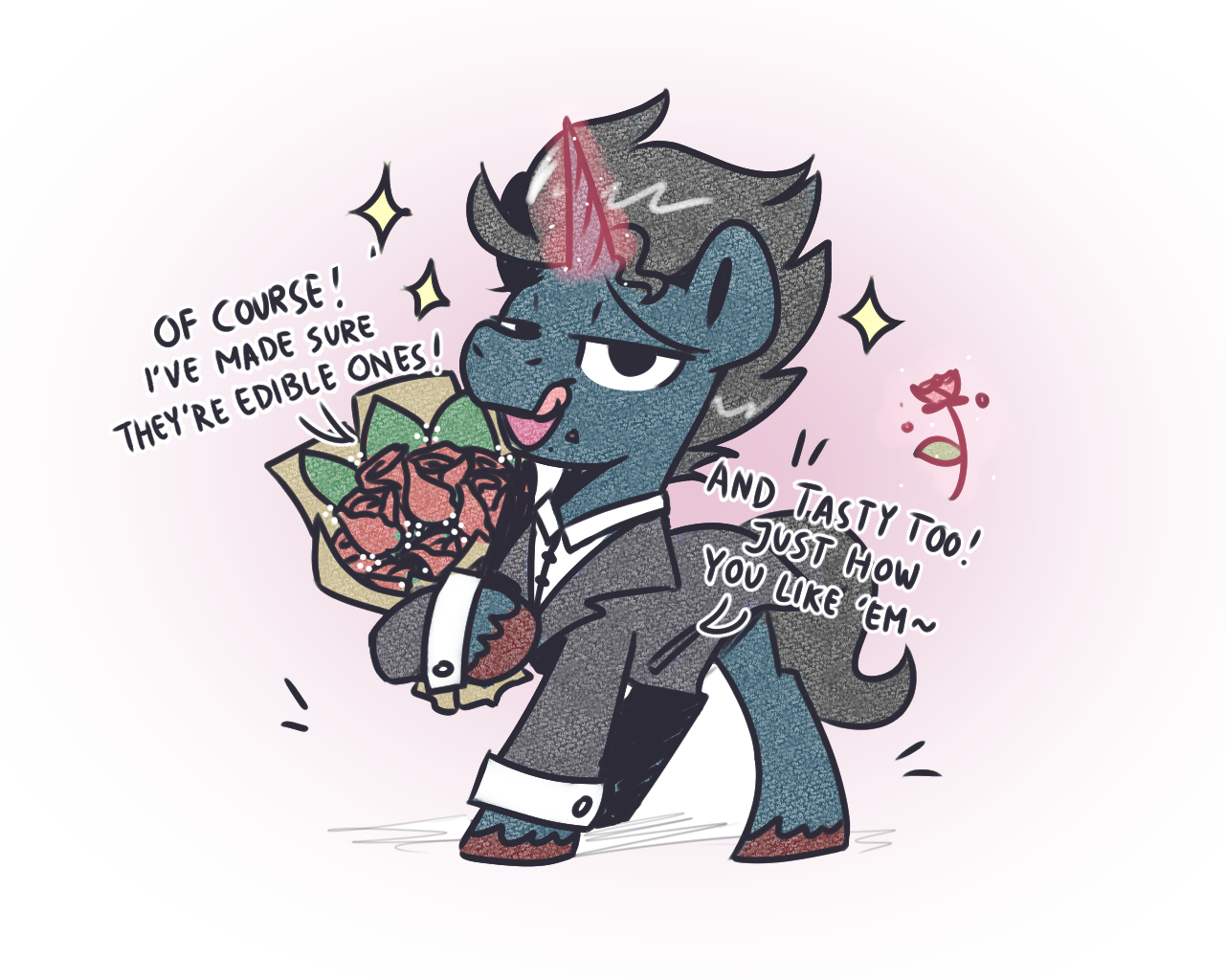 #3002050 - safe, artist:sugar morning, oc, oc only, oc:slashing prices, pony, unicorn, clothes ...