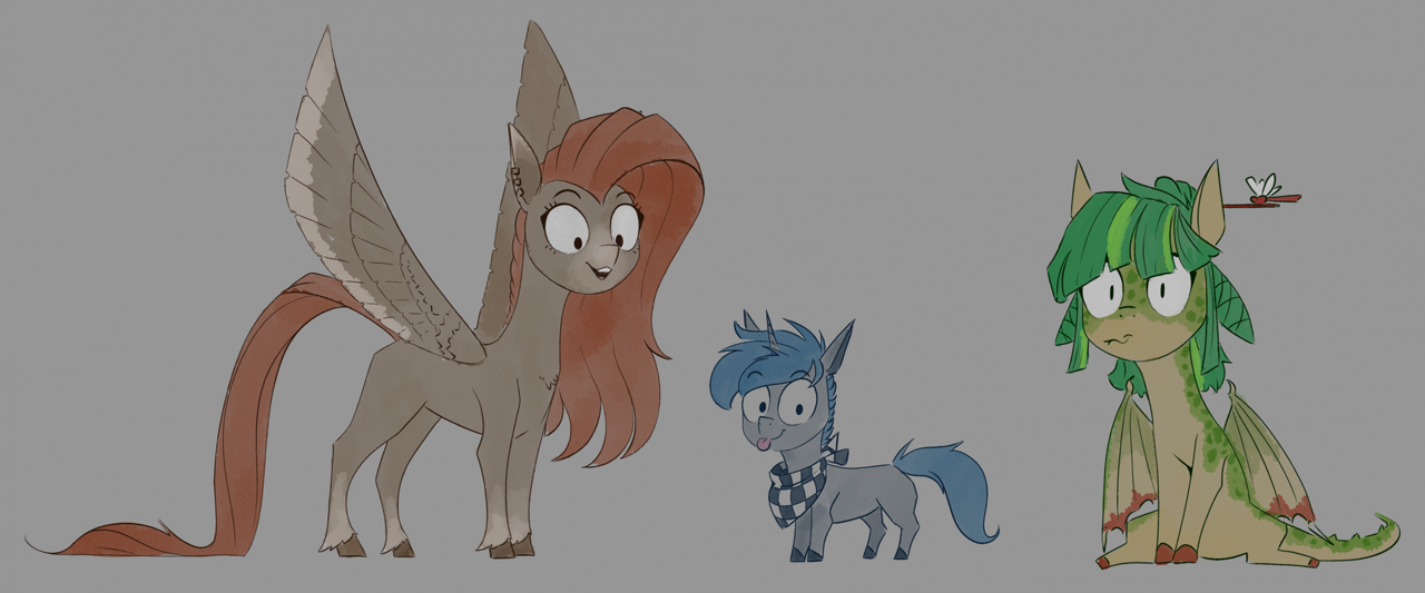 #3002301 - safe, artist:stray prey, oc, oc only, oc:jasmine threads, oc:lucent, oc:wild spice ...