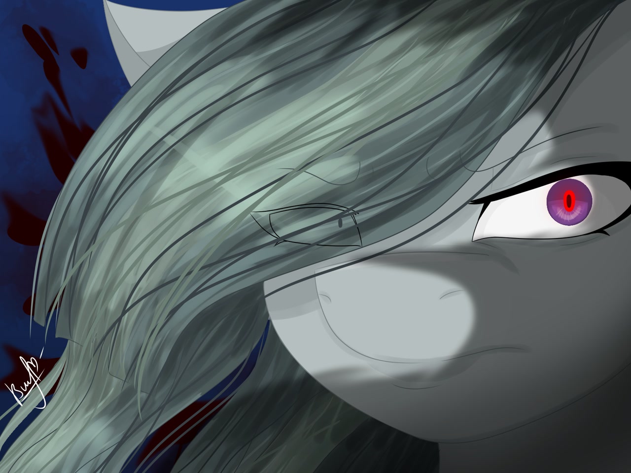 #3003753 - safe, artist:vera2002, marble pie, earth pony, pony, death ...