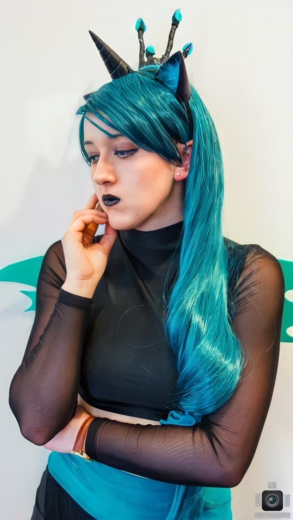 #2804687 - safe, artist:slinkachu cosplay, queen chrysalis, human ...