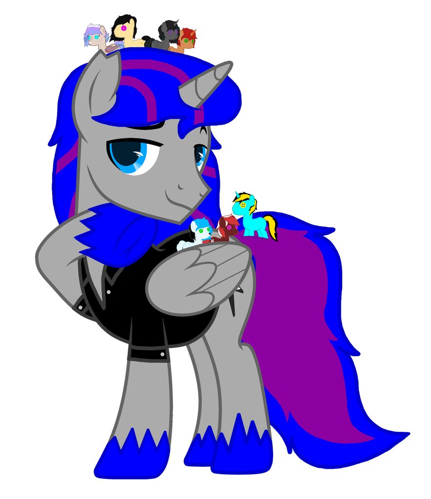 #2806835 - safe, alternate version, artist:rainsstudio, oc, oc only, oc:aristios, oc:black rain ...