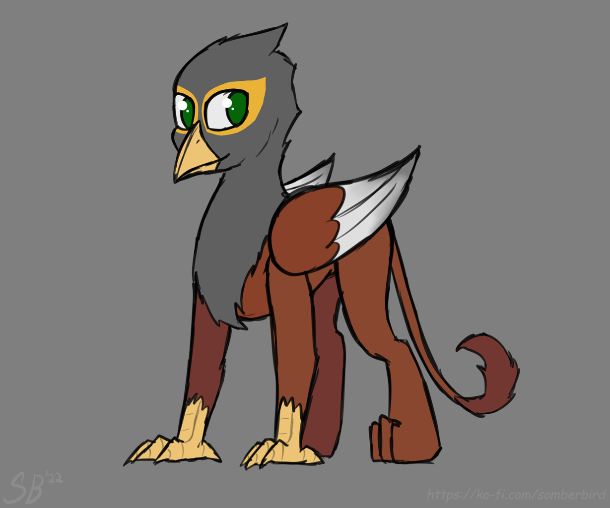 #2808384 - safe, artist:somber, oc, oc only, griffon, griffon oc ...