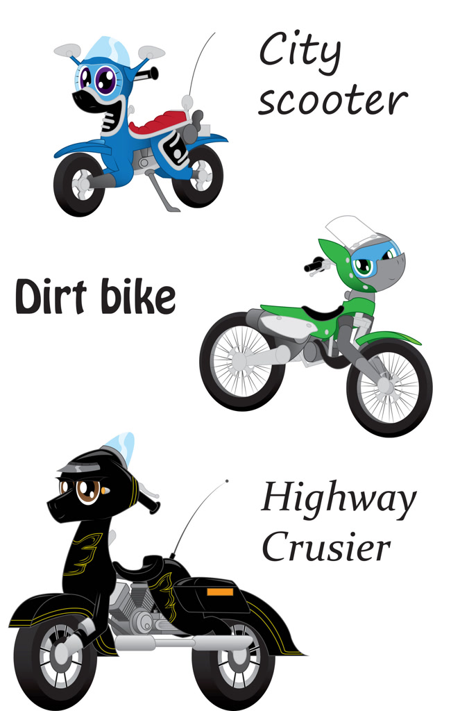 #2809808 - safe, artist:billy2345, object pony, original species, moped ...