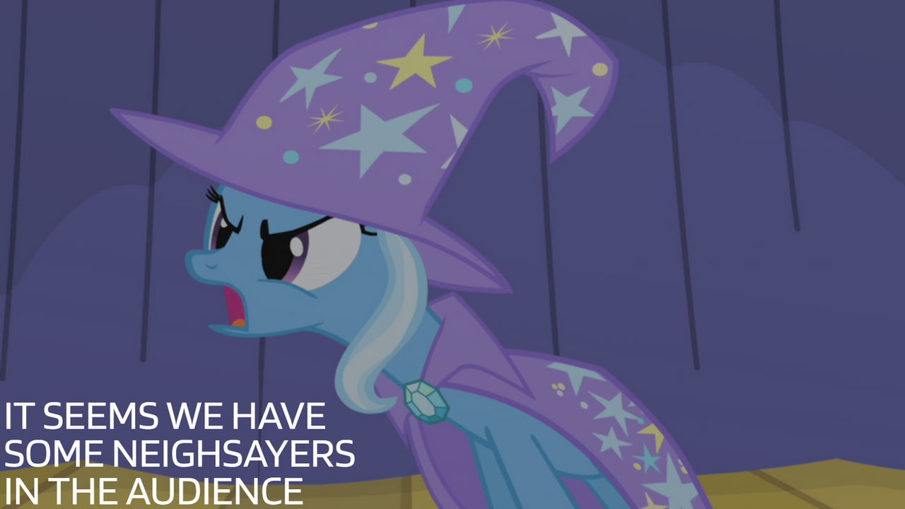 #2809924 - safe, edit, edited screencap, editor:quoterific, screencap, trixie, pony, unicorn ...