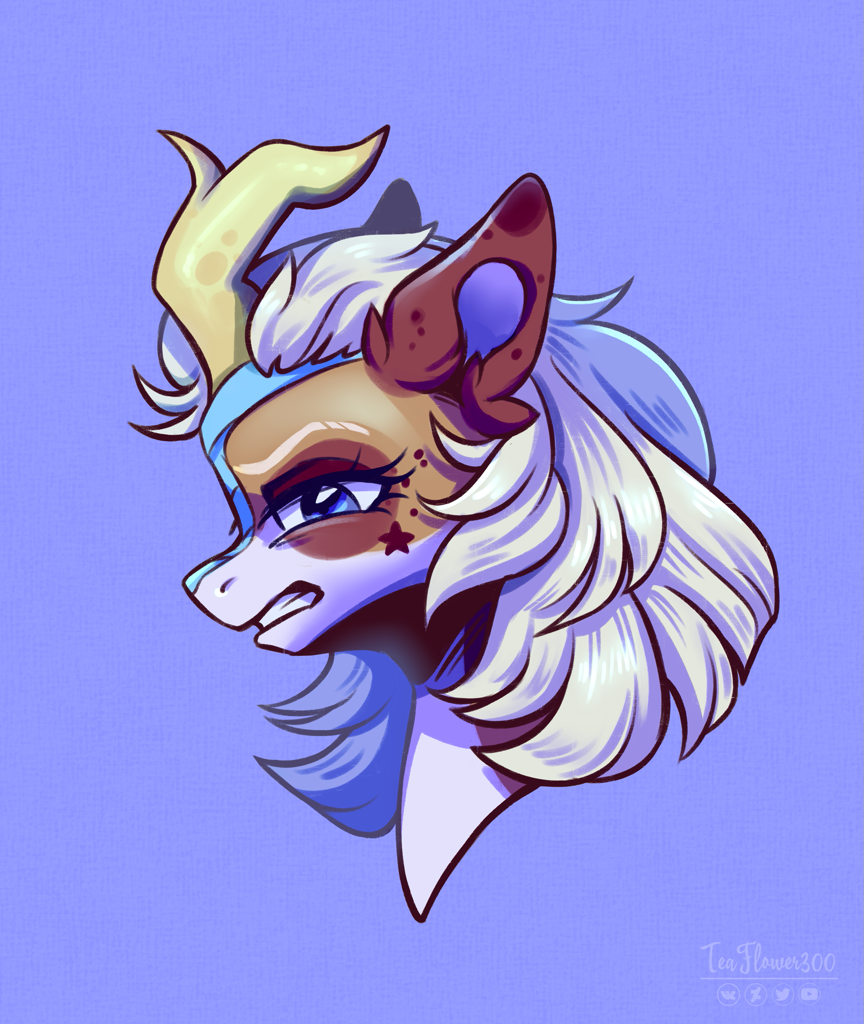 #2811743 - safe, artist:teaflower300, oc, kirin, kirin oc, solo ...