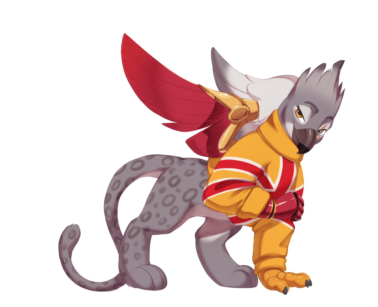 #2814614 - safe, artist:vistamage, oc, oc only, griffon, artificial ...