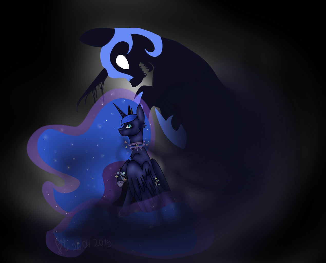 #2816395 - semi-grimdark, artist:peachyminnie, nightmare moon, princess ...