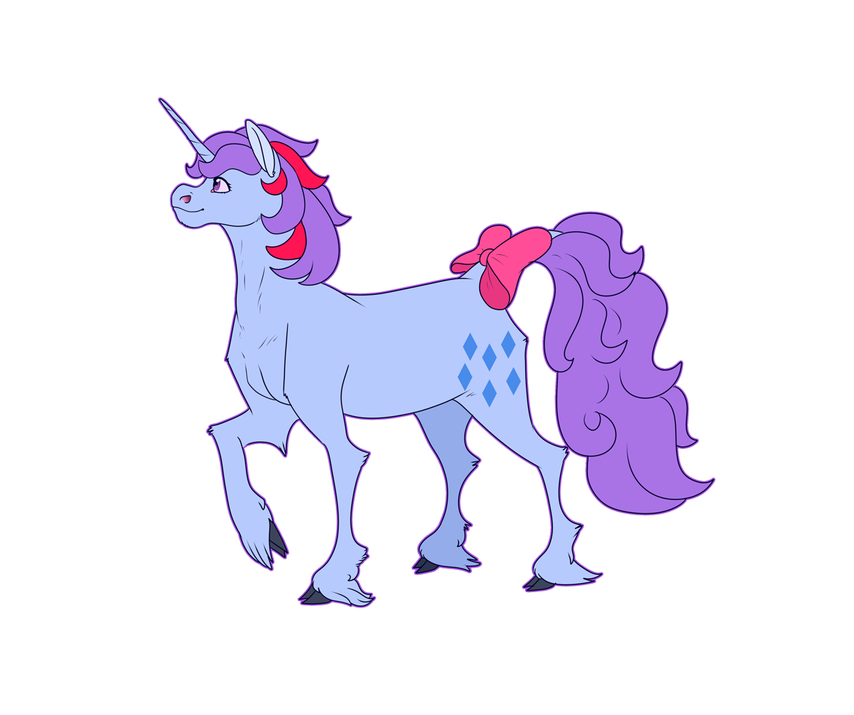 #2798107 - safe, artist:sashakruchkinatv, sparkler (g1), pony, g1, bow ...