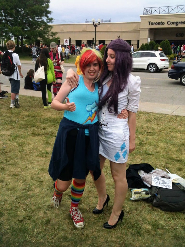 #2798286 - safe, artist:markaged, rainbow dash, rarity, human, g4 ...