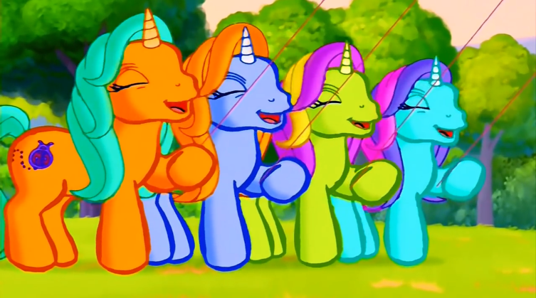 #2798607 - safe, screencap, apple flitter, bumble hum, feeling flitter ...