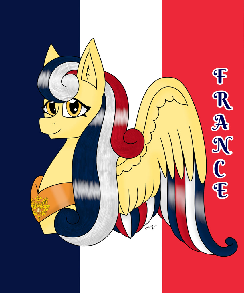 #2822228 - safe, artist:hiroultimate, oc, pony, flag, france, nation ...