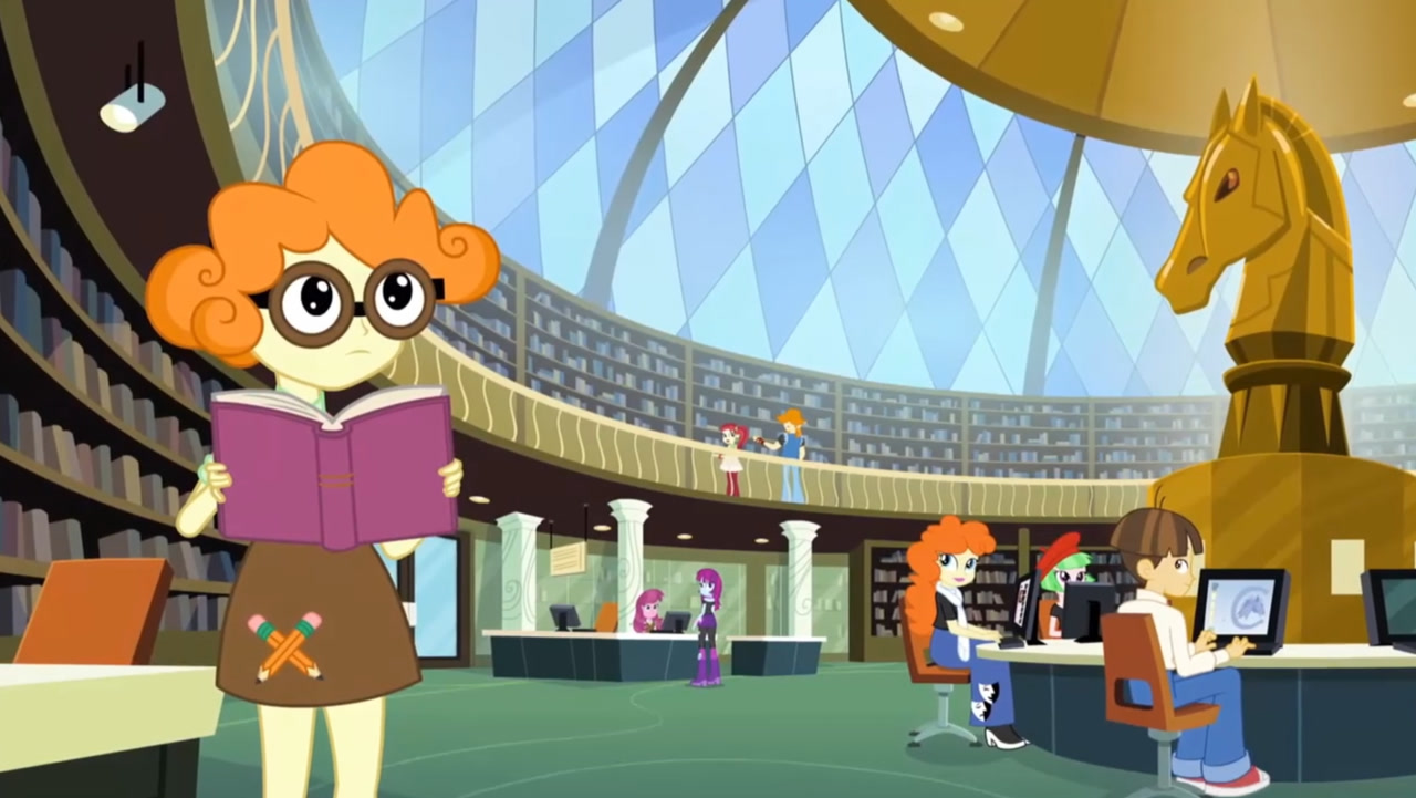 #2824504 - safe, screencap, cheerilee, golden hazel, mystery mint, rose ...