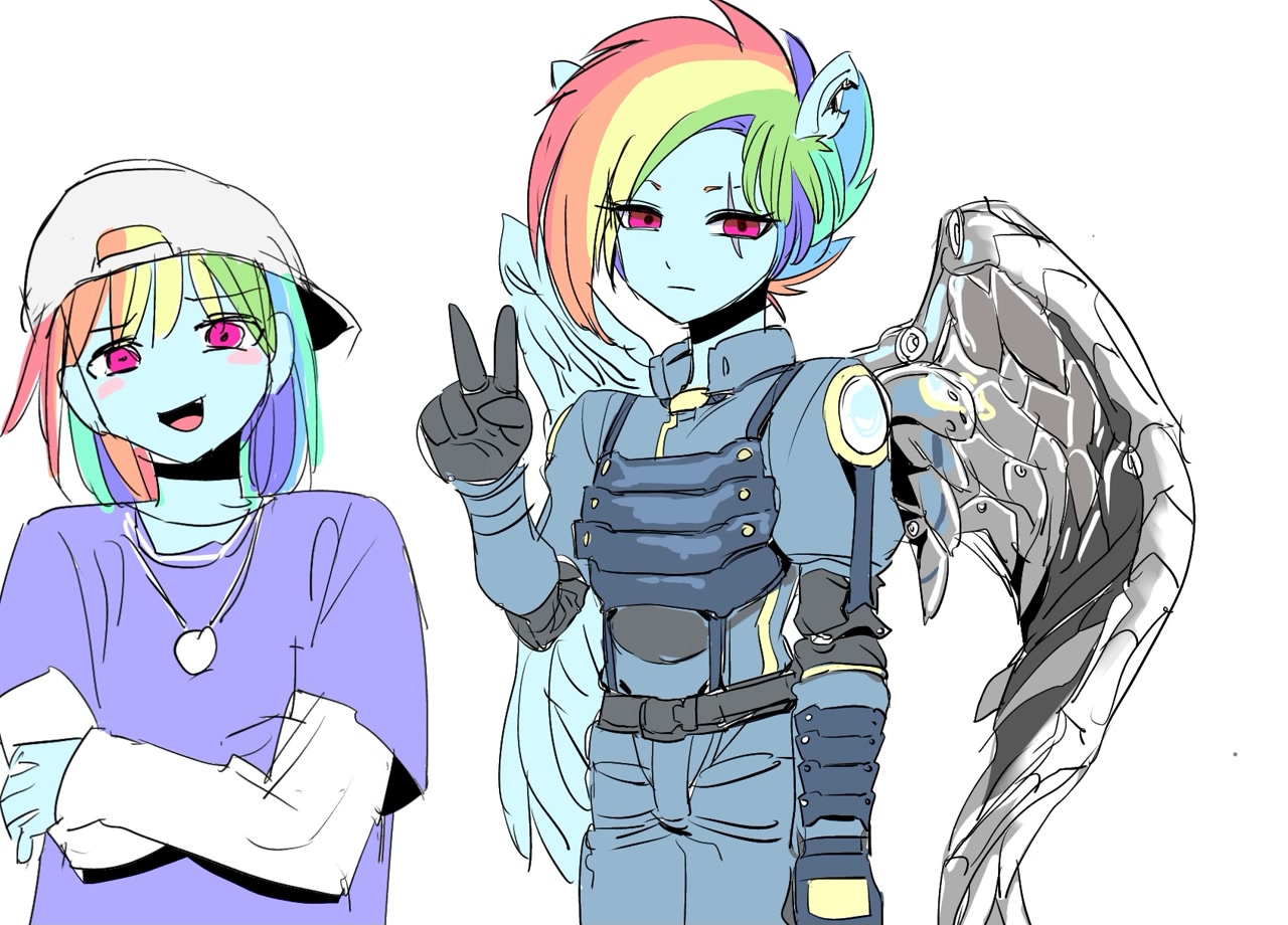 #2826888 - safe, artist:ceitama, rainbow dash, equestria girls, g4 ...