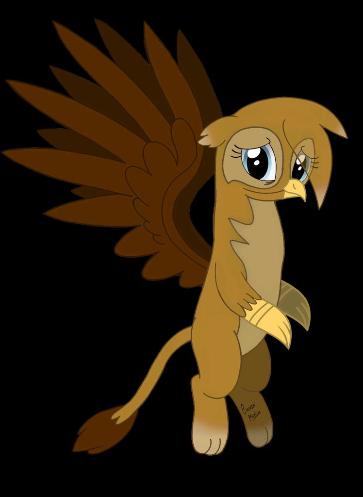 #2827375 - safe, artist:beesmeliss, oc, oc:gingerbread, griffon, black ...