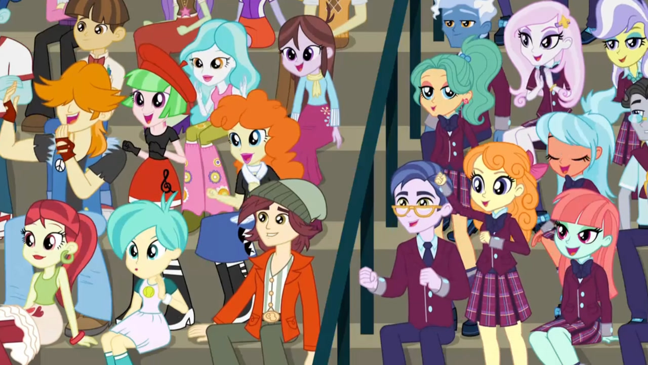 #2828326 - safe, screencap, curly winds, fleur-de-lis, golden hazel ...